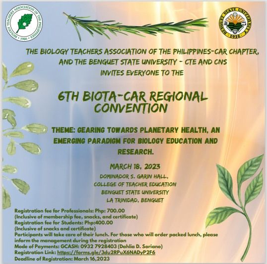 BIOTA CAR Regional Convention
